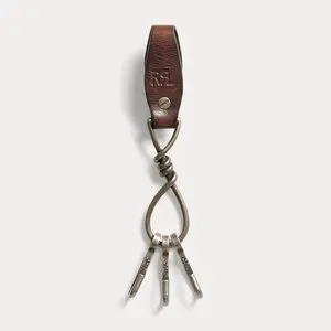 Ralph Lauren Leather Key Fob - Dark Brown