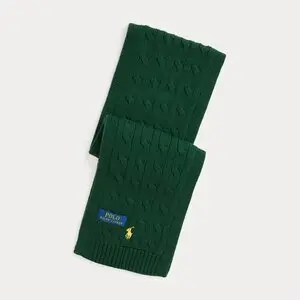 Ralph Lauren Cable-knit Cotton Scarf New Forest