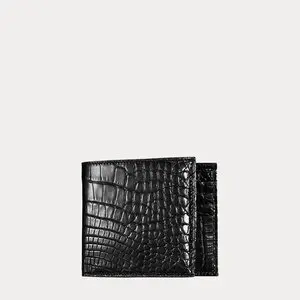 Ralph Lauren Alligator Billfold Wallet - Black