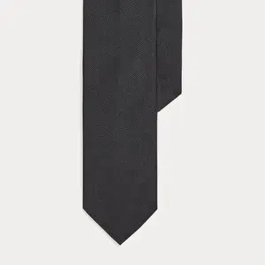 Ralph Lauren Silk Repp Standard Neck Tie - Black