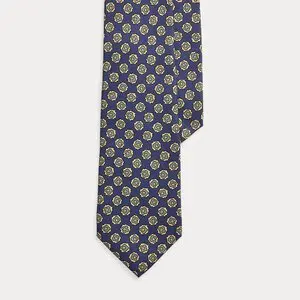 Ralph Lauren Printed Silk Twill Tie - Blue