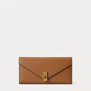 Ralph Lauren Polo Id Leather Wallet - Tan
