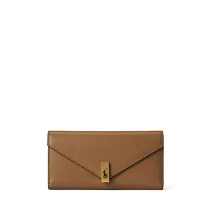 Ralph Lauren Polo Id Leather Wallet - Tan