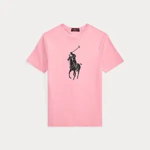 Ralph Lauren Pony Cotton Jersey Tee - Course Pink