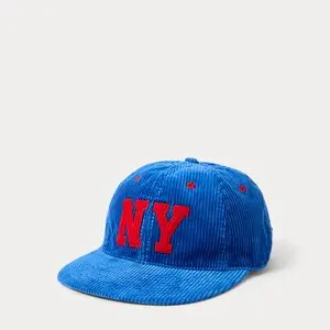 Ralph Lauren Ralph Lauren NY Patch Corduroy Cap Dakota Blue