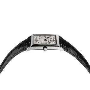 Ralph Lauren Silver 32 Mm Square Watch