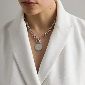 Ralph Lauren Sterling Pendant Necklace - Silver