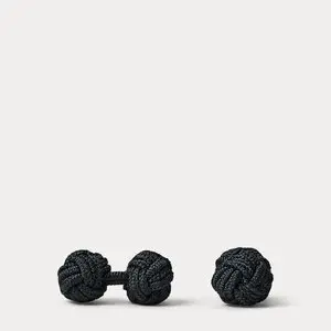 Ralph Lauren Silk Knot Cuff Links - Black