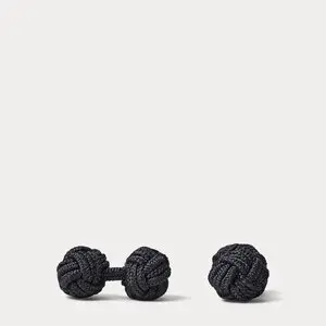 Ralph Lauren Silk Knot Cuff Links - Navy