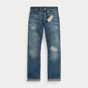 Ralph Lauren Slim Bootcut Repaired Selvedge Jeans
