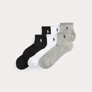Ralph Lauren Ralph Lauren Cotton-Blend Quarter Sock 6-Pack Ghast