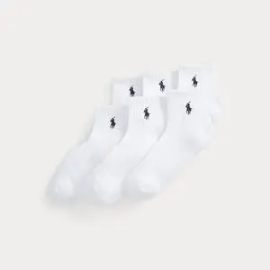 Ralph Lauren Cotton-blend Quarter Sock 6-pack - White