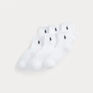 Ralph Lauren Cotton-blend Quarter Sock 6-pack - White