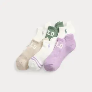 Ralph Lauren Low-cut Ankle Socks 6-pack - Light Assorted