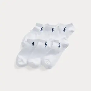 Ralph Lauren Low-cut Ankle Socks 6-pack - White