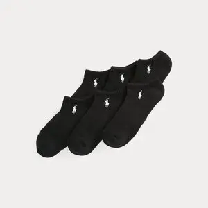 Ralph Lauren Cotton-blend Low-cut Socks 6-pack - Black