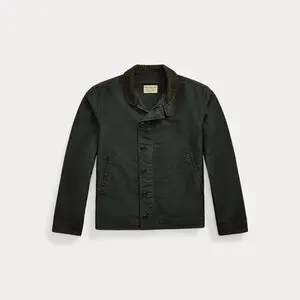 Ralph Lauren Corduroy-collar Cotton Deck Jacket - Vintage Black