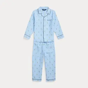 Ralph Lauren Polo Pony Twill Sleep Set - Elite Blue