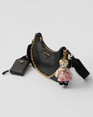 Prada Teddy Bag Charm - White