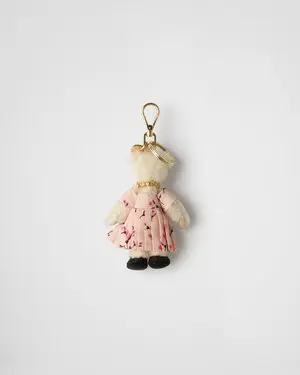 Prada Teddy Bag Charm - White