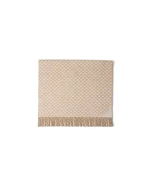 Prada Symbole Double Wool And Cashmere Stole - Neutral