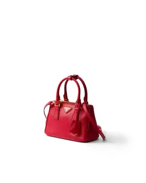 Prada Galleria Saffiano Leather Micro Bag - Red