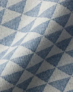 Prada Symbole Double Wool And Cashmere Scarf - Blue