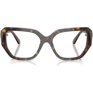 SWAROVSKI Geometric Eyeglasses - Havana