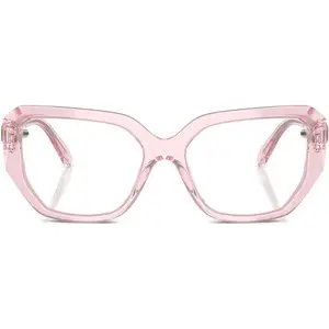SWAROVSKI Geometric Eyeglasses - Trans Pink