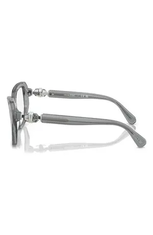 SWAROVSKI Geometric Eyeglasses - Transparent Grey