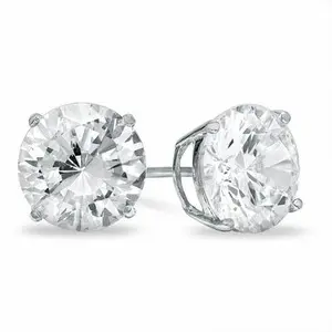 DONATELLO GIAN Sterling Cubic Zirconia Stud Earrings - Silver