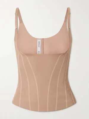 Spanx Spanxsupersculpt Totalcontour Open-bust Camisole Beige