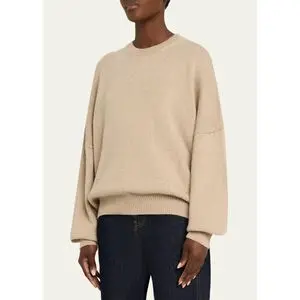 Khaite Margaux Cashmere Sweater - Putty