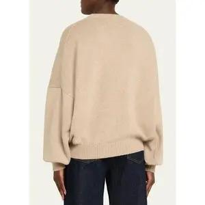 Khaite Margaux Cashmere Sweater - Putty