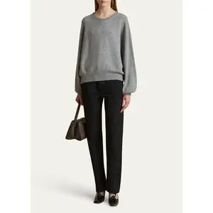 Khaite Margaux Cashmere Sweater - Putty