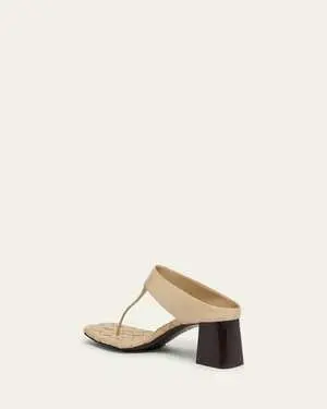 Bottega Veneta Marella Leather Thong Sandals