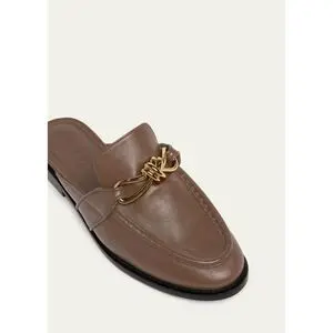 Bottega Veneta Astaire Knot Loafer Mules - Brown