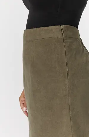 AAM THE LABEL The Cord Mini Skirt - Moss