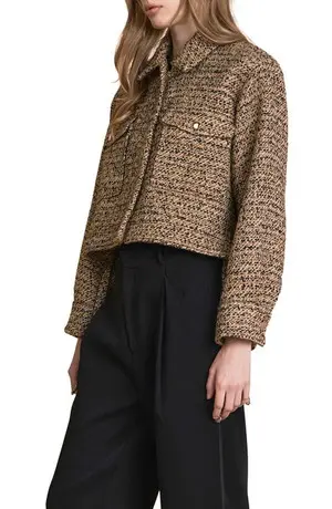 Endless Rose Side Tie Tweed Jacket
