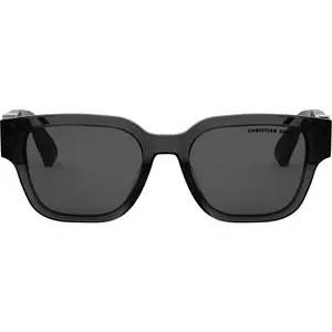 Dior Oblique S1f 53mm Square Sunglasses - Grey/ Other / Smoke