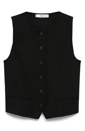 Mango Knit Crop Vest