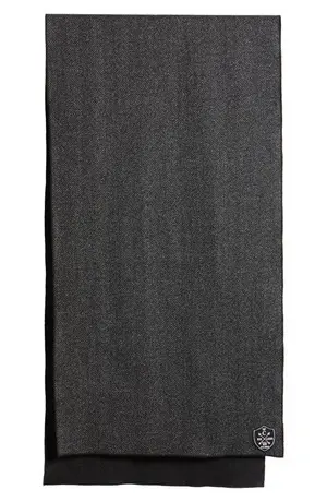CLIFTON WILSON Herringbone Double Face Wool Scarf