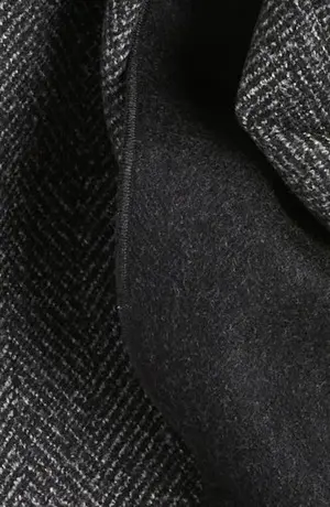 CLIFTON WILSON Herringbone Double Face Wool Scarf