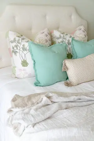 Anaya Soft Linen Euro Pillow With Down Alternative Insert