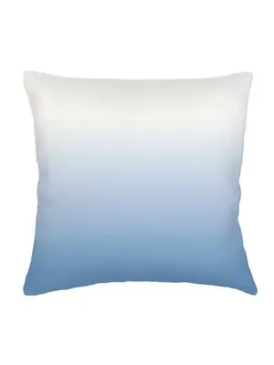 Anaya Ombre Linen Pillow With Down Insert - Coastal Blue