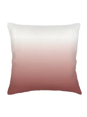Anaya Ombre Linen Pillow With Down Insert Terracotta