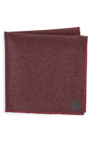 CLIFTON WILSON Cashmere Pocket Square At Nordstrom Burgundy
