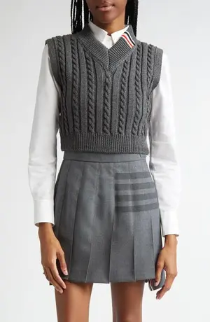 Women's Cropped Sweater Vests