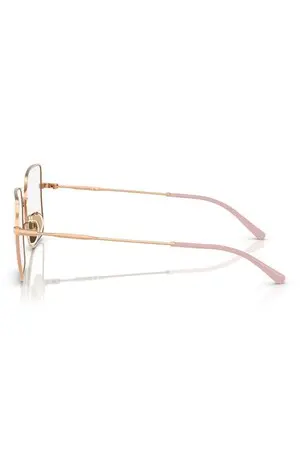 VOGUE 54mm Square Eyeglasses - Rose Gold
