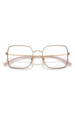 VOGUE 54mm Square Eyeglasses - Rose Gold